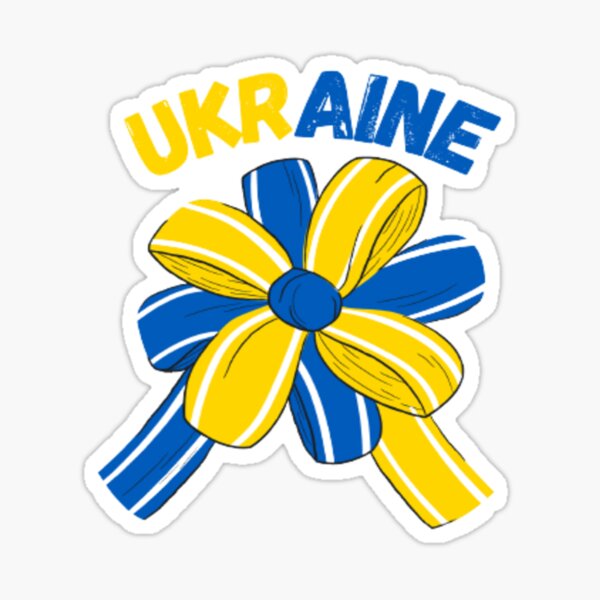 "Stay with Ukraine" Sticker by Ilyoub | Redbubble