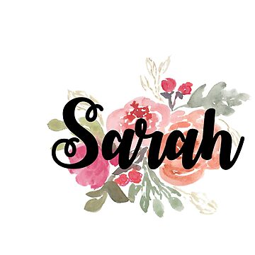 "Sarah" Sticker for Sale by inkknidesign | Redbubble