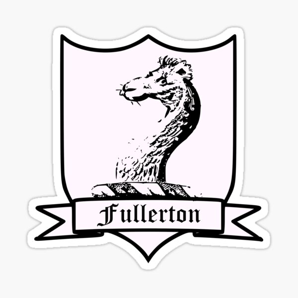"Fullerton Surname Crest" Sticker by ljrigby | Redbubble
