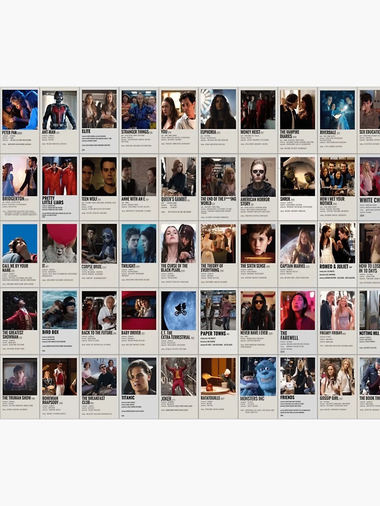 "Album Movie Posters Classic ." Sticker by LiliaGrady | Redbubble