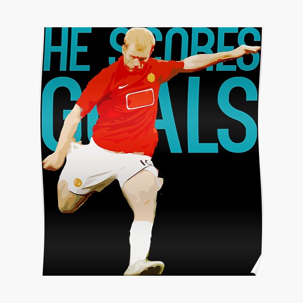 "Paul Scholes He Scores Goals Sticker" Poster for Sale by ricedali41 ...