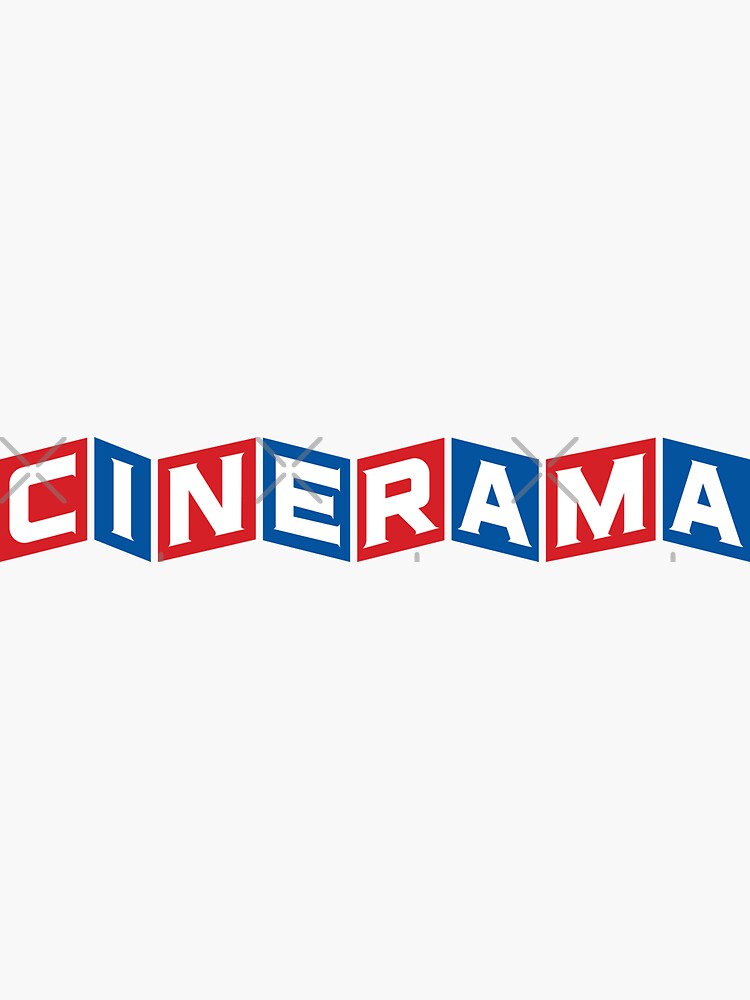 "Vintage Pacific Cinerama 1963 Logo" Sticker by deadmansupplyco | Redbubble
