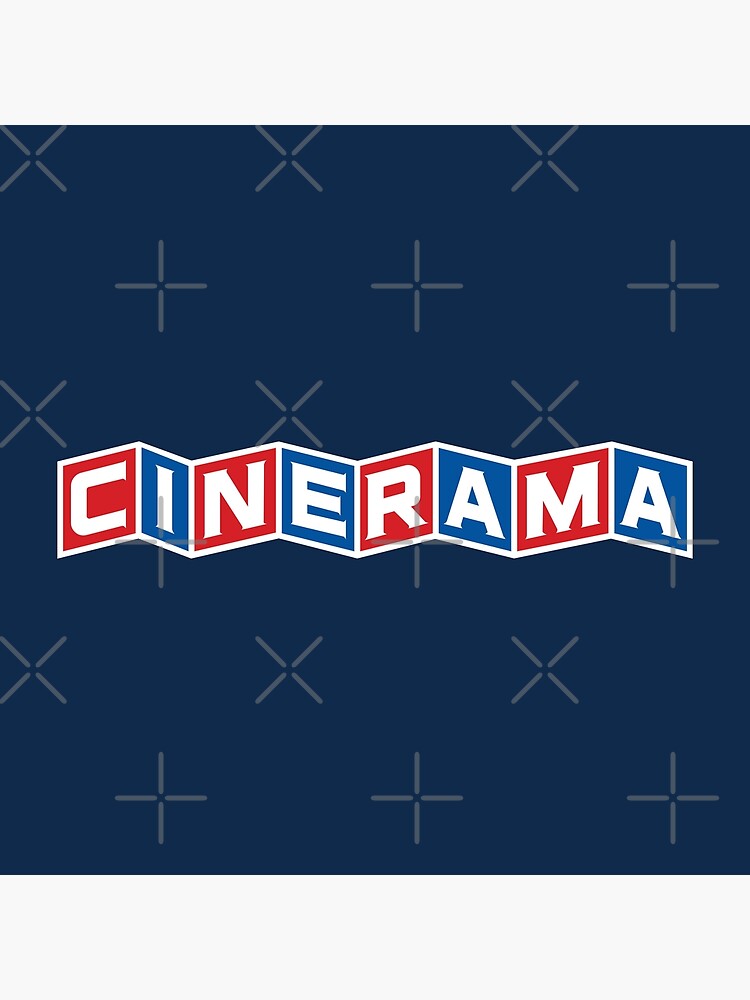 "Vintage Pacific Cinerama 1963 Logo (White Outline)" Art Print for Sale ...