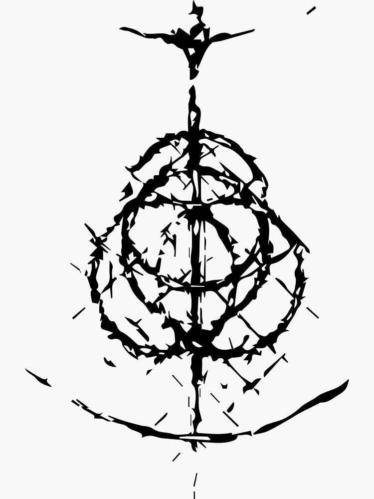 "elden ring logo " Sticker by baki-21 | Redbubble