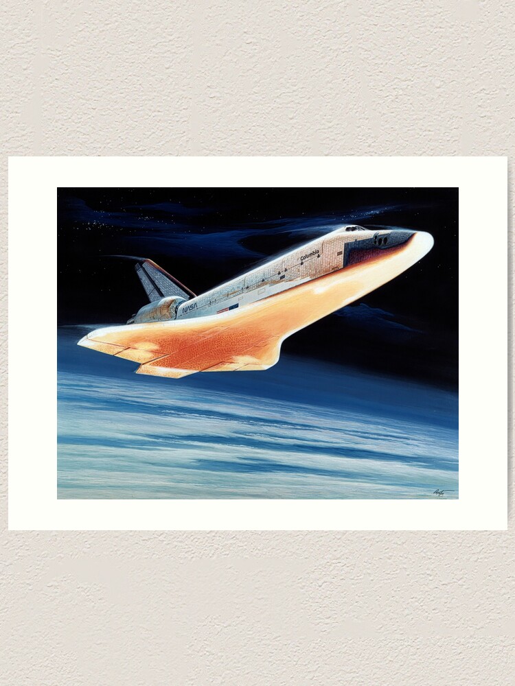 "Space Shuttle Re-entry - Concept Art" Art Print for Sale by arthook ...
