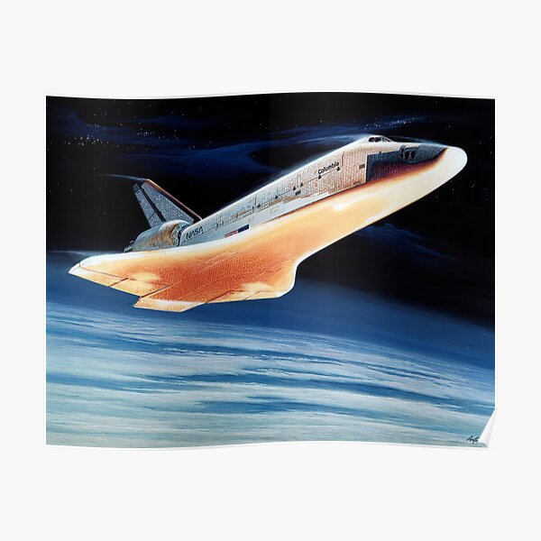 "Space Shuttle Re-entry - Concept Art" Poster for Sale by arthook ...