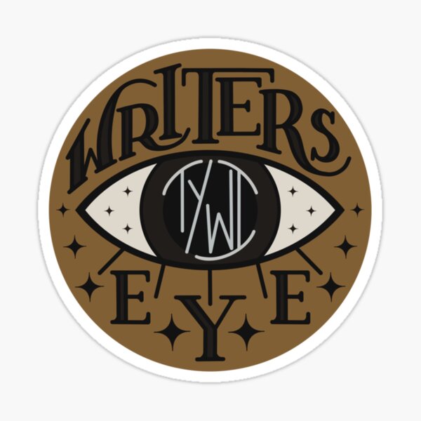 "Writers Eye Classic" Sticker by tashemamonique3 | Redbubble