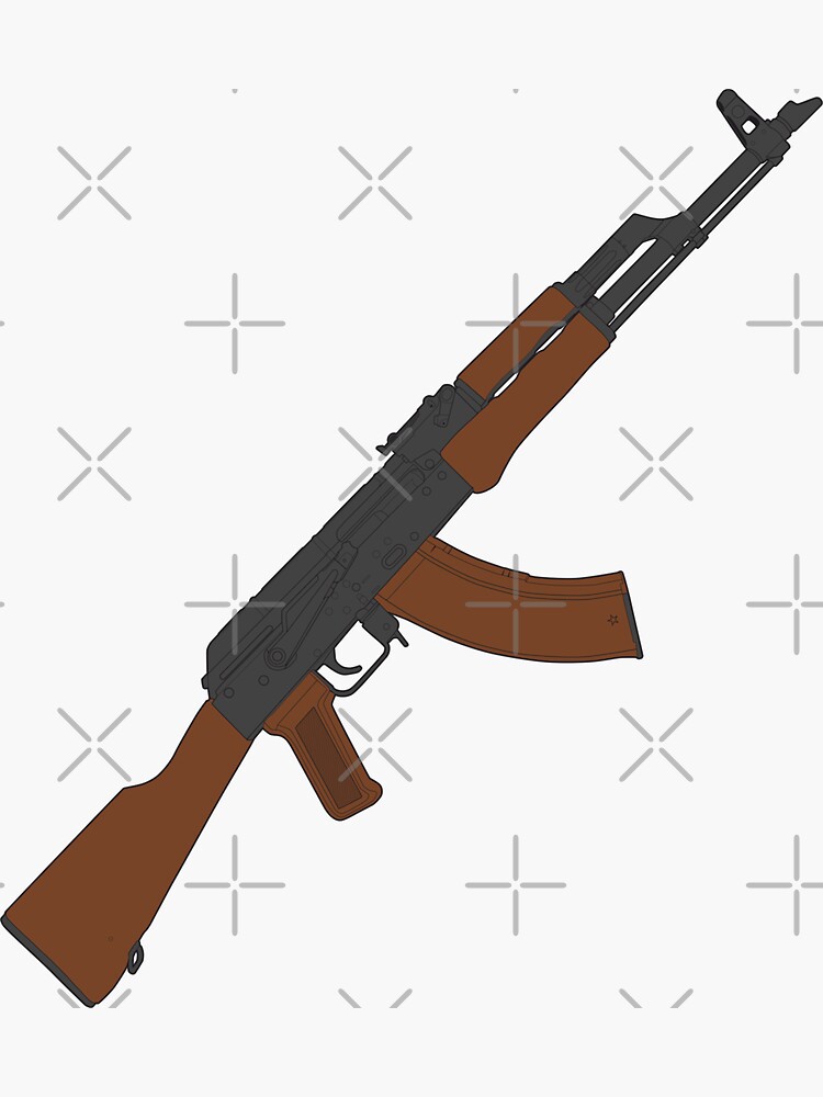 "AKM (Kalashnikov Assault Rifle)" Sticker for Sale by FAawRay | Redbubble