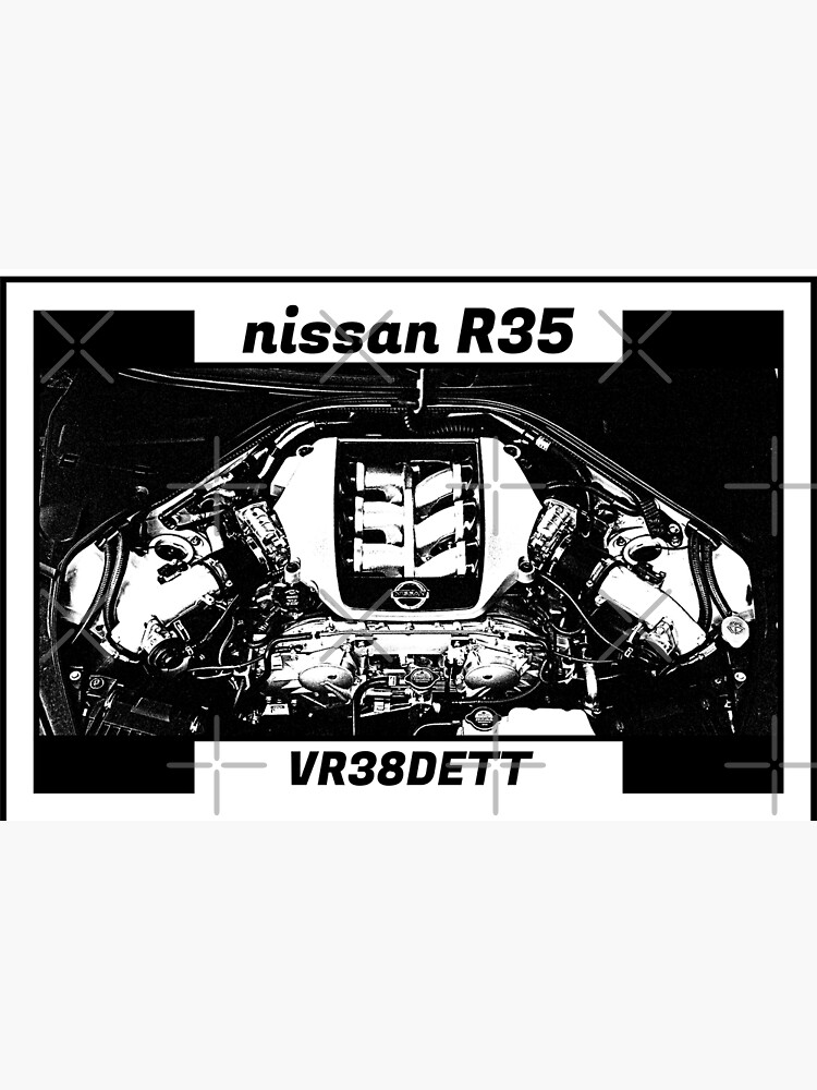 "NISSAN GT-R R35 ENGINE" Art Print for Sale by Cero81 | Redbubble