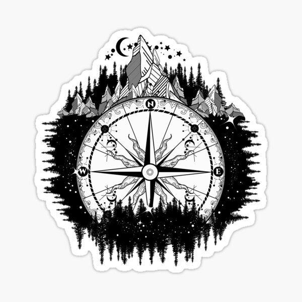 Compass Stickers | Redbubble