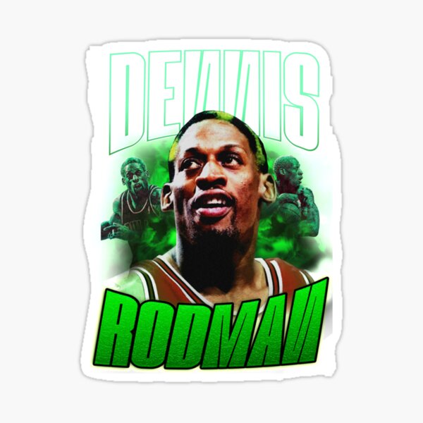 "Dennis Rodman Fan Art " Sticker by Homiusmess68 | Redbubble