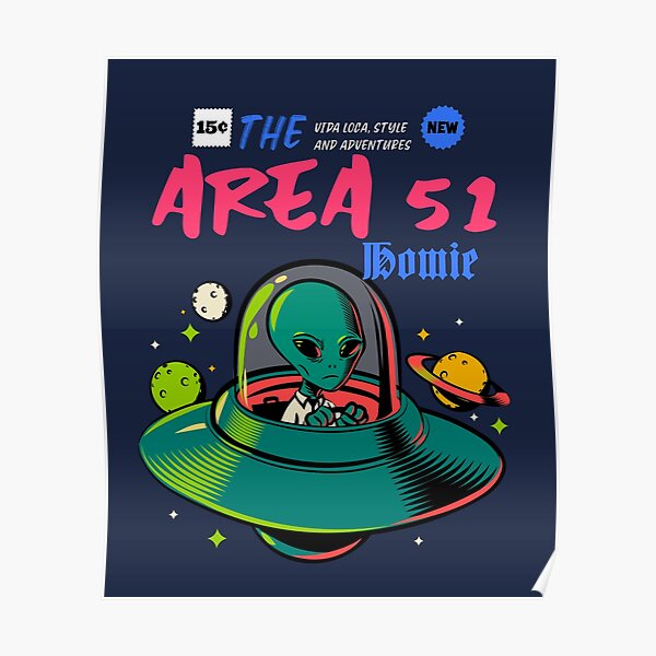 "The AREA 51 -alien-magazine" Poster by deluxis | Redbubble