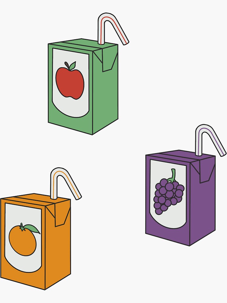 "juice box set" Sticker by katie1515 | Redbubble