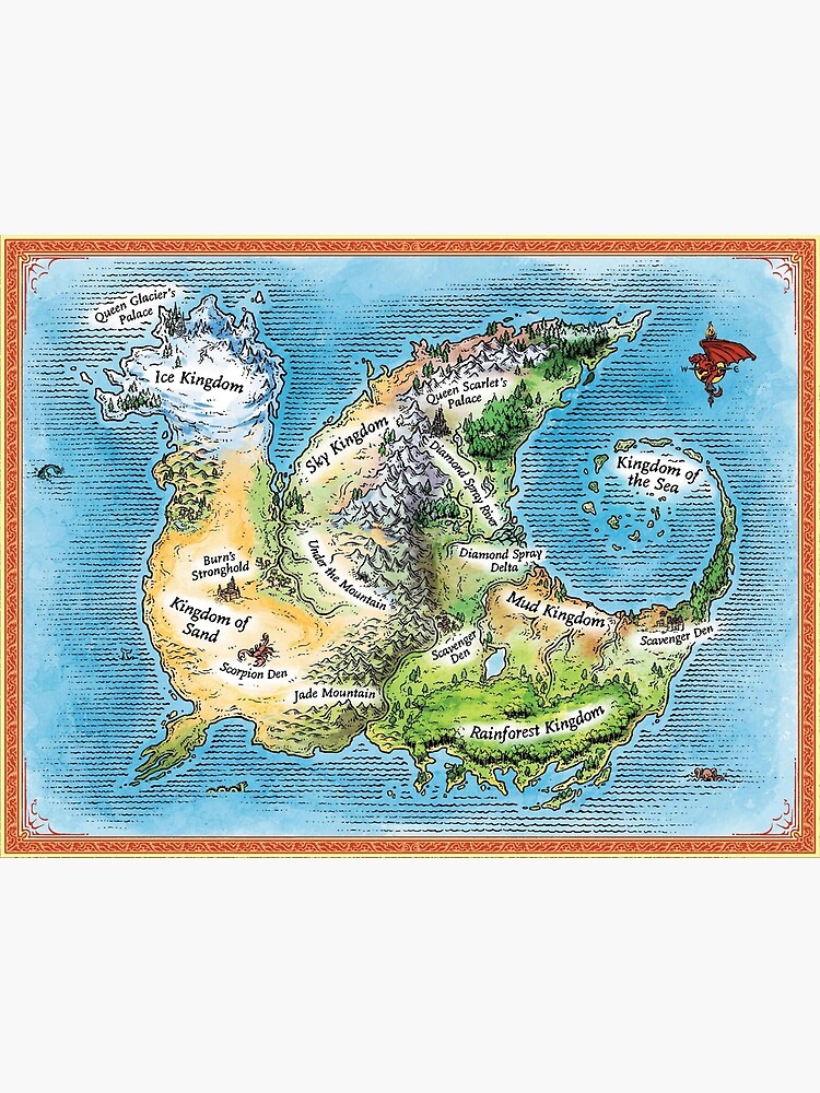 "Wings of fire Maps" Art Print for Sale by ediecadwel | Redbubble