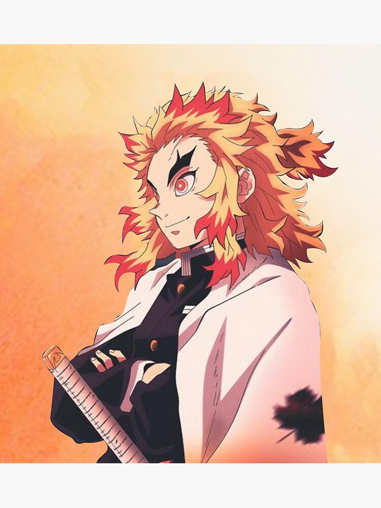 "Rengoku Kyojuro" Sticker by Maherartdesign | Redbubble