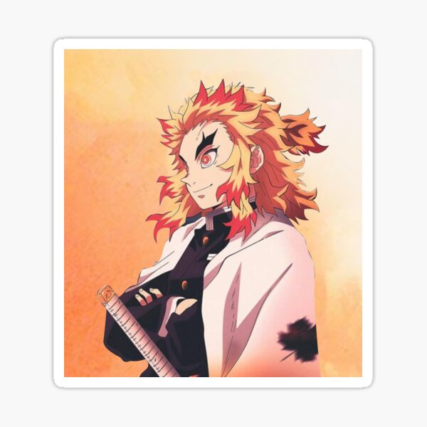 "Rengoku Kyojuro" Sticker by Maherartdesign | Redbubble