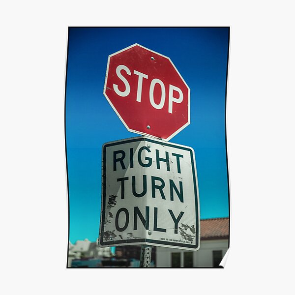 "Stop sign." Poster for Sale by pabloisaac | Redbubble