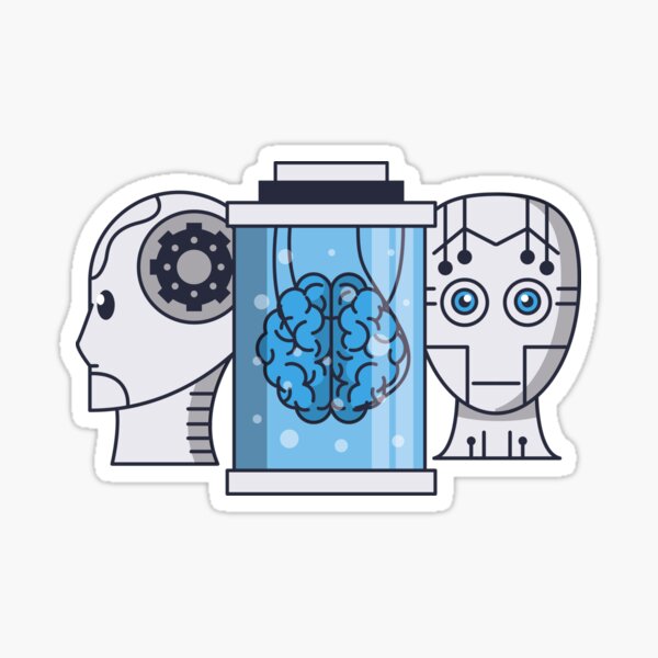 "Brain-Mechanic is kidnapped by Cyborgs" Sticker by Brain-Mechanic ...