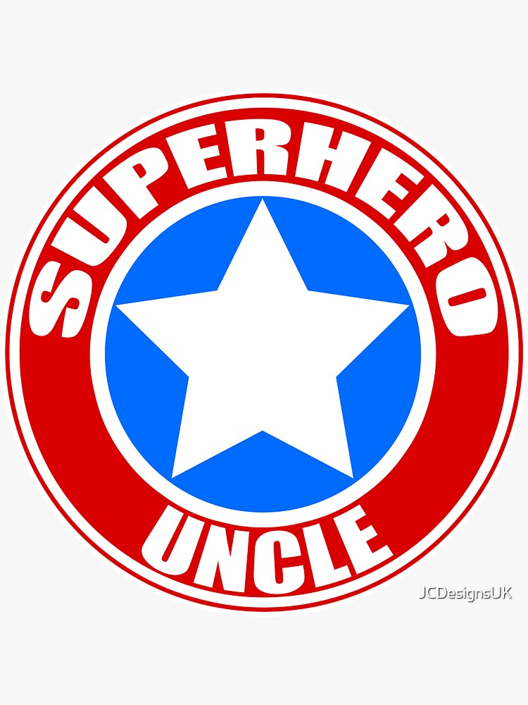 "Superhero Uncle" Sticker for Sale by JCDesignsUK | Redbubble