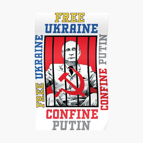 "Anti Putin design" Poster for Sale by BorderC | Redbubble