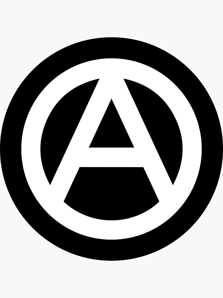 "Classic Anarchy Symbol" Sticker for Sale by Casmoneytheman | Redbubble