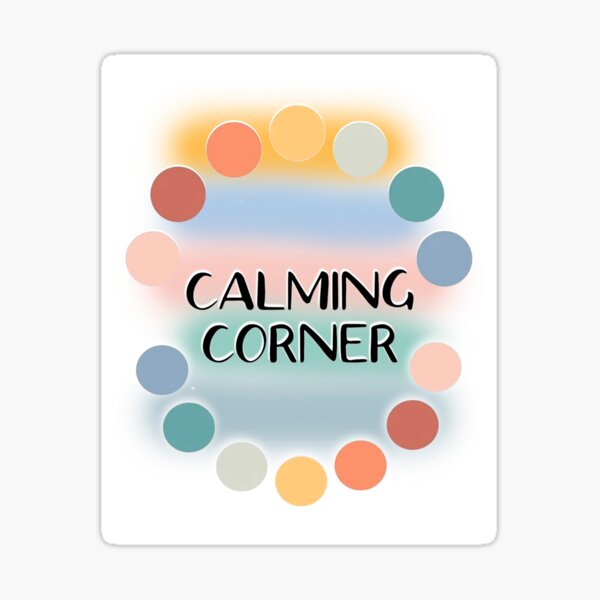 "Calming corner colorfull designGrowth Mindset" Sticker for Sale by ...