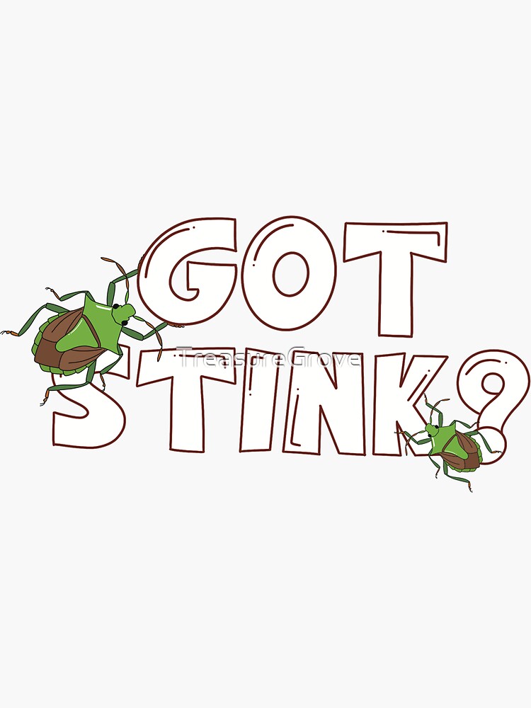 "Got Stink?" Sticker for Sale by TreasureGrove | Redbubble