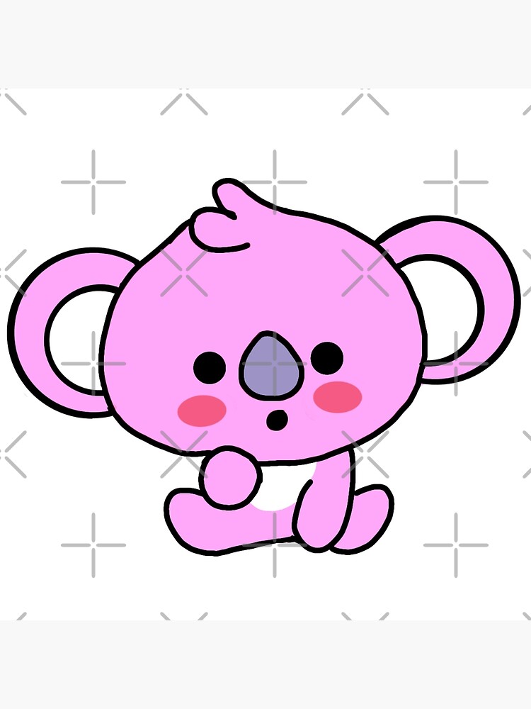 "Cute Pink Koya" Poster for Sale by Color-Toonix | Redbubble
