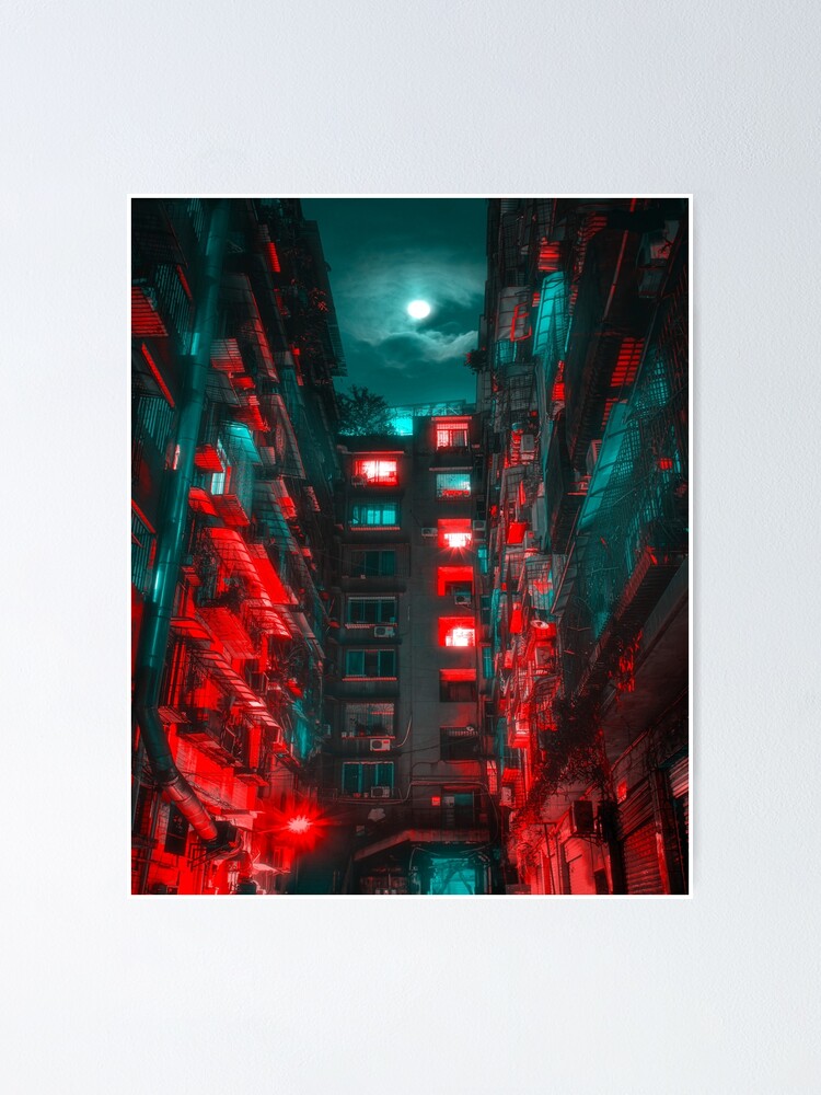 "The Horror Building" Poster for Sale by Abhi14 | Redbubble