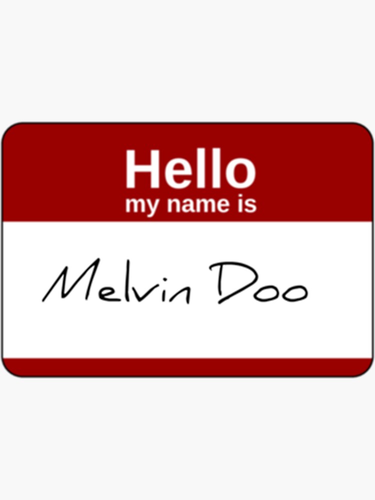 "Did You Mean Melvin Doo " Sticker by koapaa8228 | Redbubble