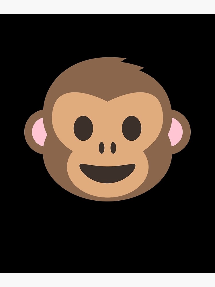 "Emoji Monkey Smiling Face, Smile" Poster for Sale by roarr | Redbubble