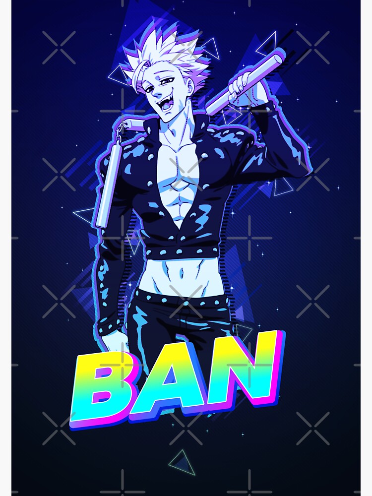 "Ban | Seven Deadly Sins" Sticker for Sale by WaifuFury | Redbubble