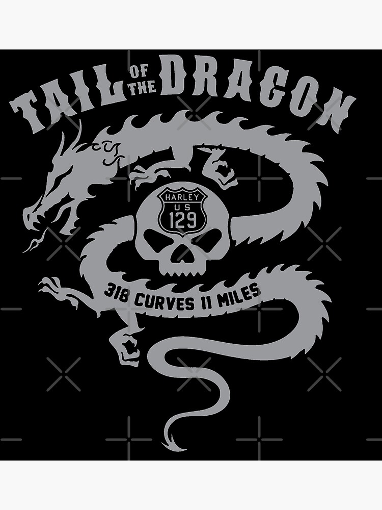 "Motorcycle Cool The Dragon Biker Sign" Art Print for Sale by ...