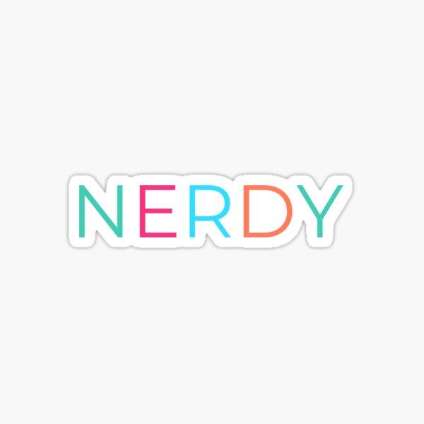 "Nerdy" Sticker by Augustine98 | Redbubble