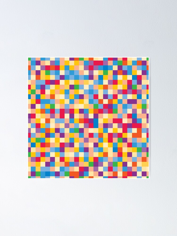"Colorful pixelated design" Poster by DusicaP | Redbubble