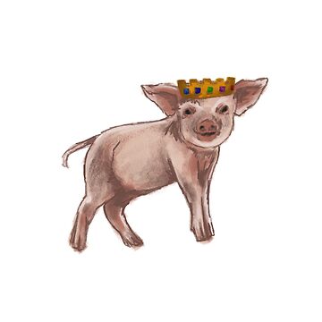 "Techno Pig Sticker" Pin for Sale by SortedDesigns | Redbubble