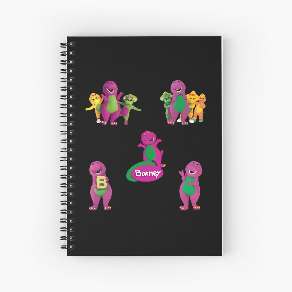 "Barney (Barney & Friends) pack" Spiral Notebook by vara-store | Redbubble