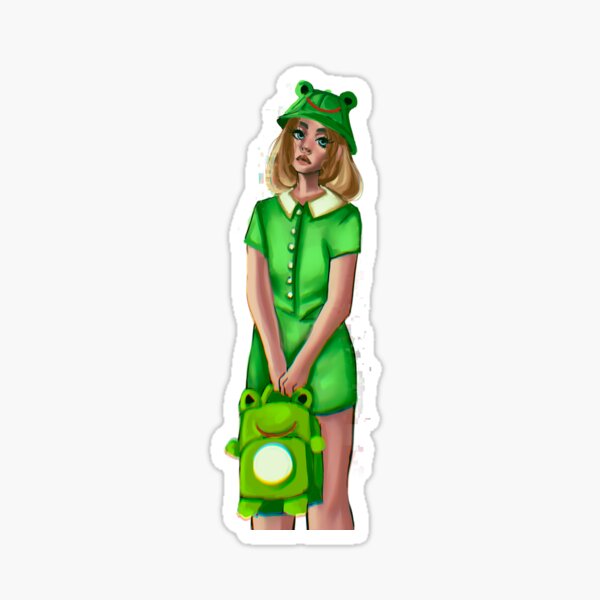"Frog Girl" Sticker by raini-jm | Redbubble