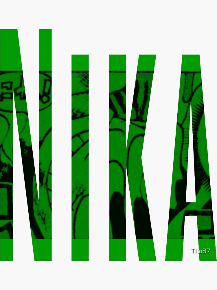 "Nika" Sticker by Tito87 | Redbubble