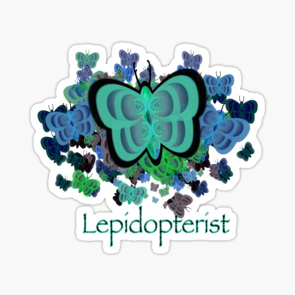 "Lepidopterist" Sticker for Sale by zenferren | Redbubble
