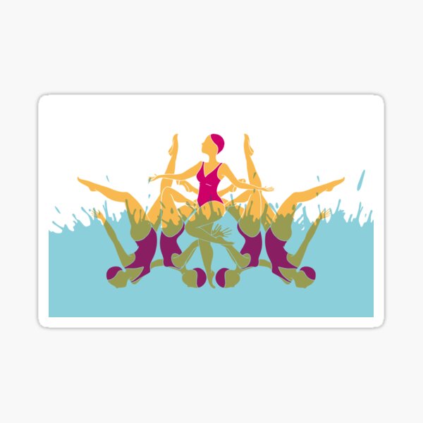 "Synchronized adaptation" Sticker for Sale by Nalbesa | Redbubble