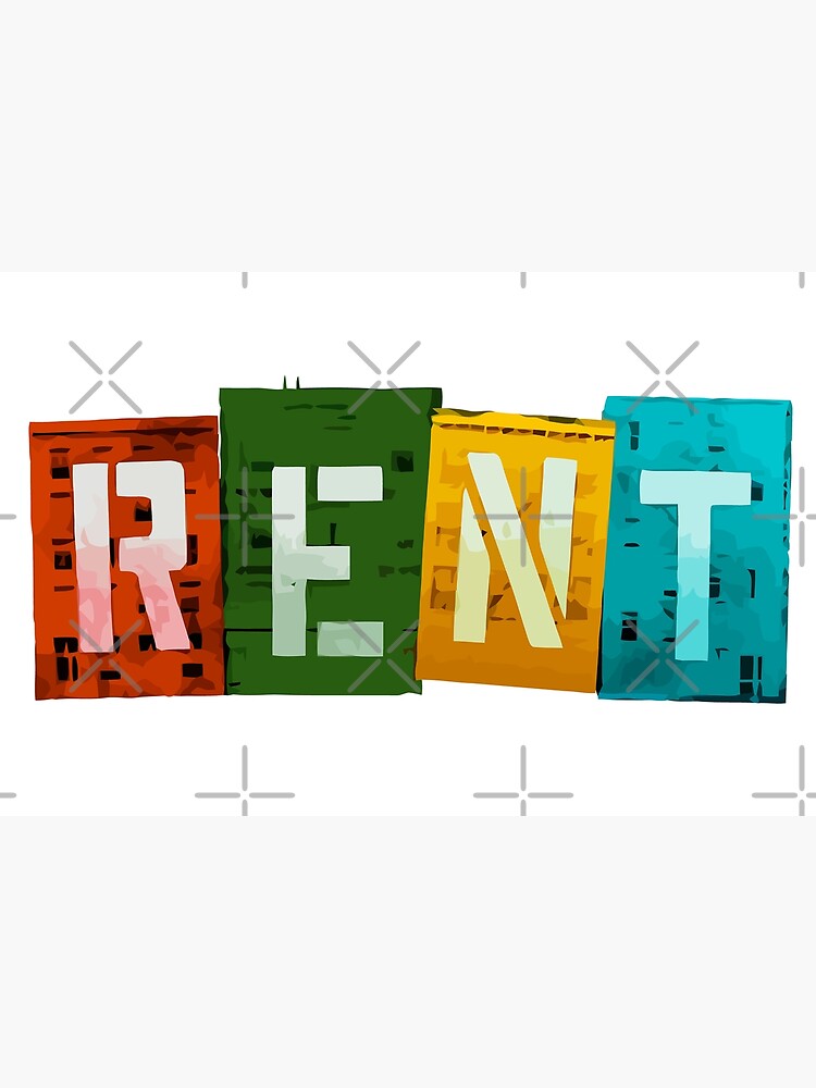 "RENT LOGO COLOR" Poster for Sale by Leyzel | Redbubble