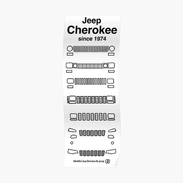 "Cherokee Evolution" Poster for Sale by Jeep-Hellbender | Redbubble