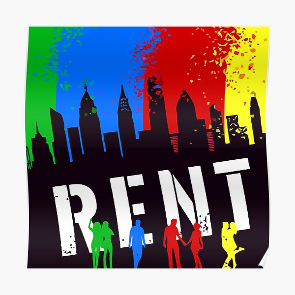 "RENT" Poster for Sale by Leyzel | Redbubble