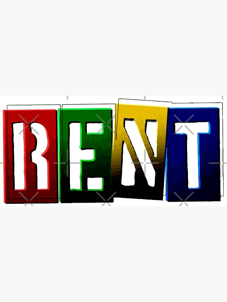"RENT COLOR LOGO" Poster for Sale by Leyzel | Redbubble