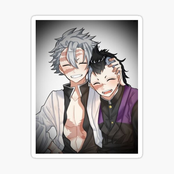 "Sanemi Shinazugawa and Genya Shinazugawa" Sticker by SmileIsil | Redbubble
