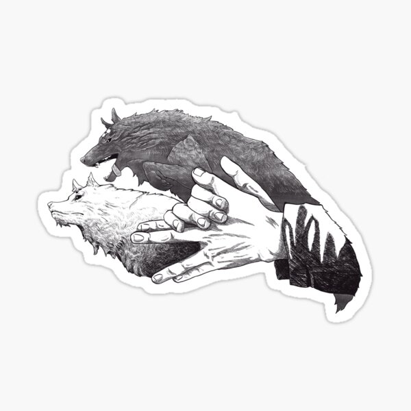 "shadow technique divine dog JJK" Sticker by cami-quinta | Redbubble