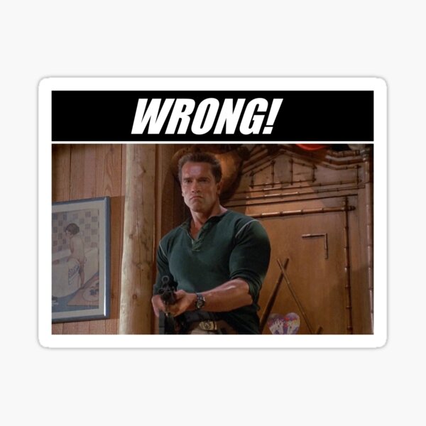 "WRONG! Commando" Sticker for Sale by terrysilver89 | Redbubble