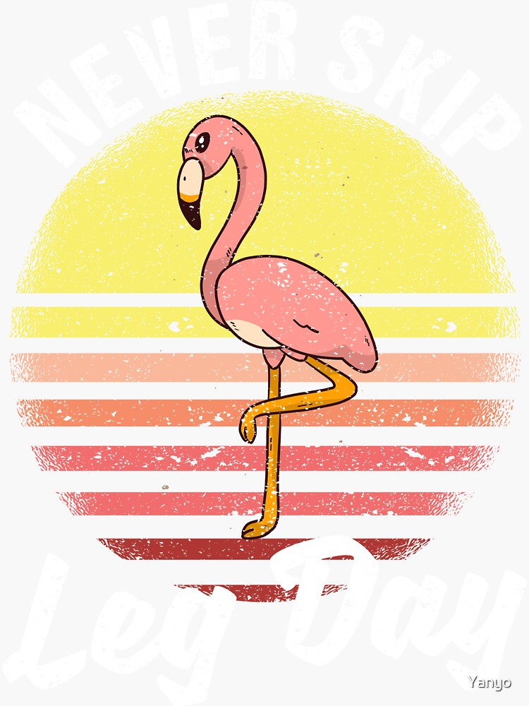 "Never Skip Leg Day Funny Legs Muscles Gym" Sticker by Yanyo | Redbubble