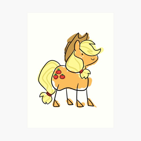 "Stick Applejack" Art Print by LeeLeeMoreau | Redbubble